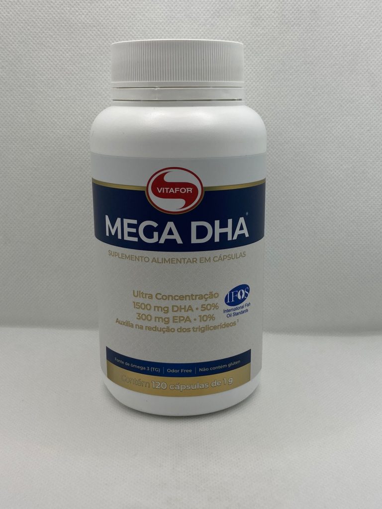 Ômega Mega DHA 1g 120 cápsulas - Vitafor - Farmácia - Homeopatia Brasil